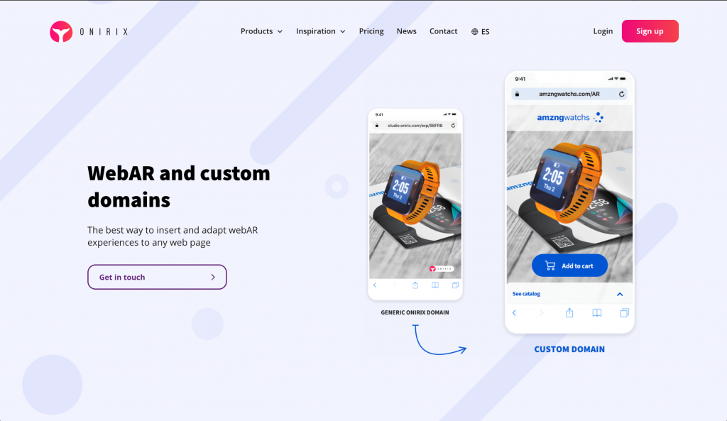Web AR: Custom domains - Onirix