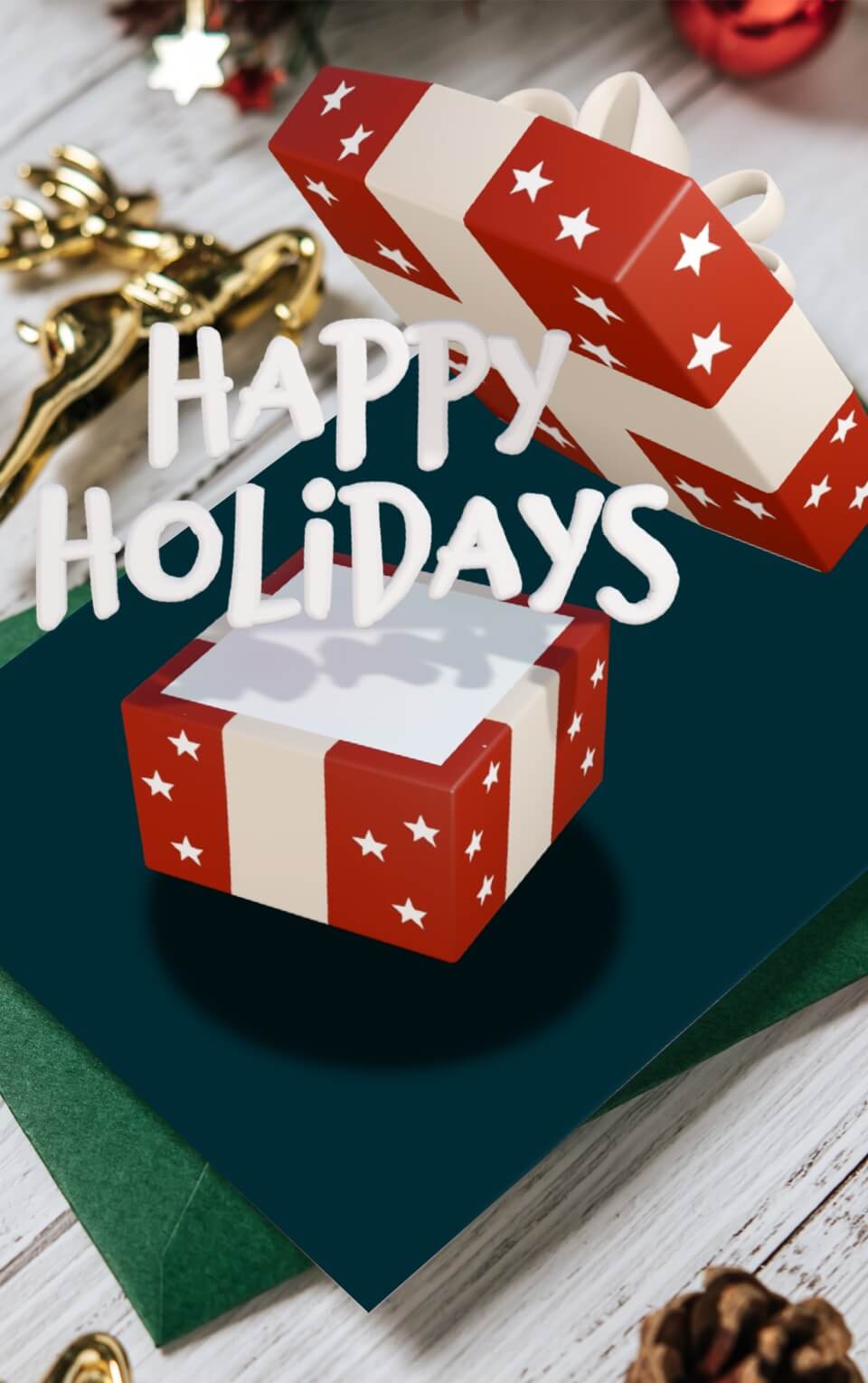 Augmented Christmas greeting cards - Onirix