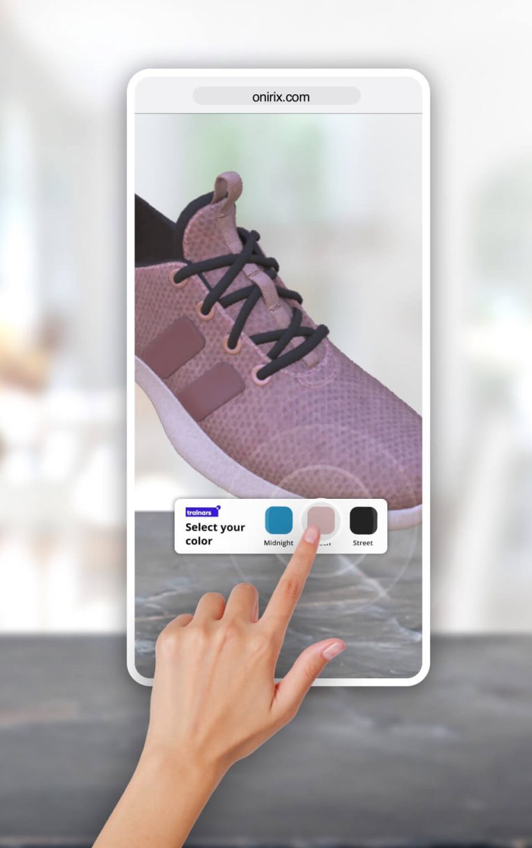 3D models with interchangeable textures - Onirix