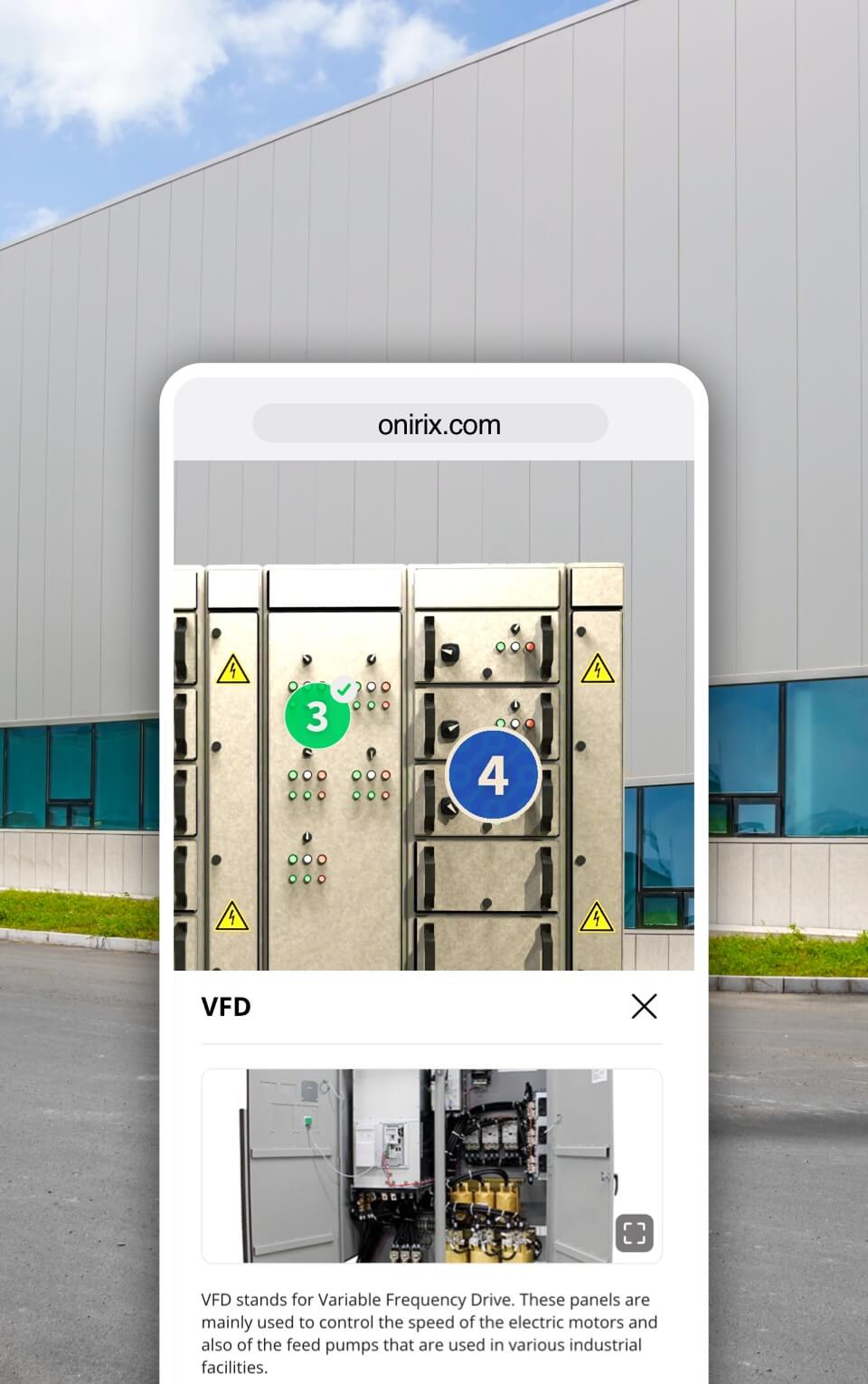 Formación en AR con checklist - Onirix
