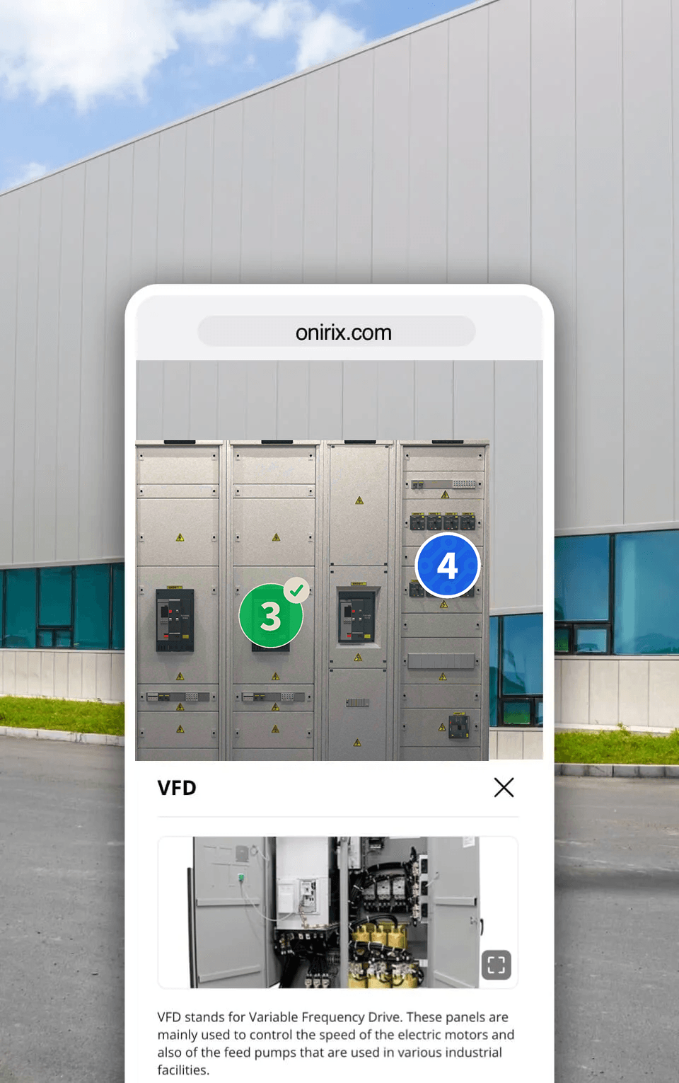 Formación en AR con checklist - Onirix
